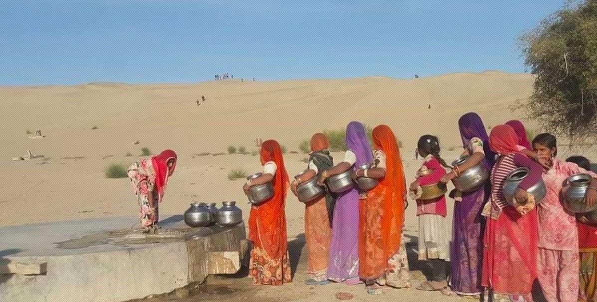 After crisis - villagers drinking contaminated water under compulsion ...